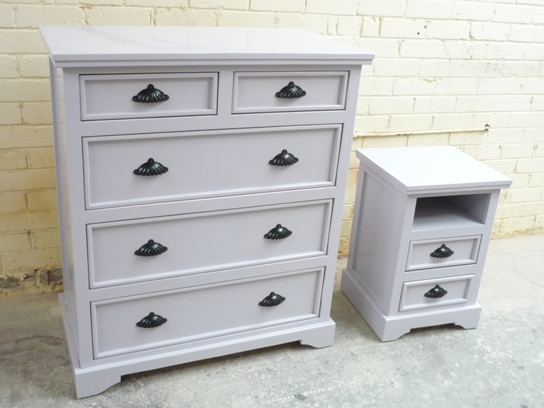 White Tallboys & Bedsides - Granville Timber Furniture - Custom made ...